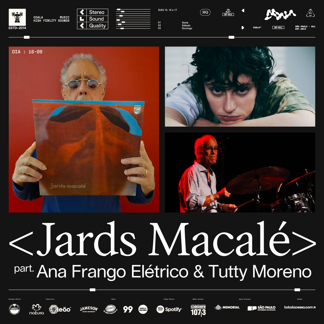 Coala Festival divulga encontro de Jards Macalé com Ana Frango Elétrico e Tutty Moreno como nova ...